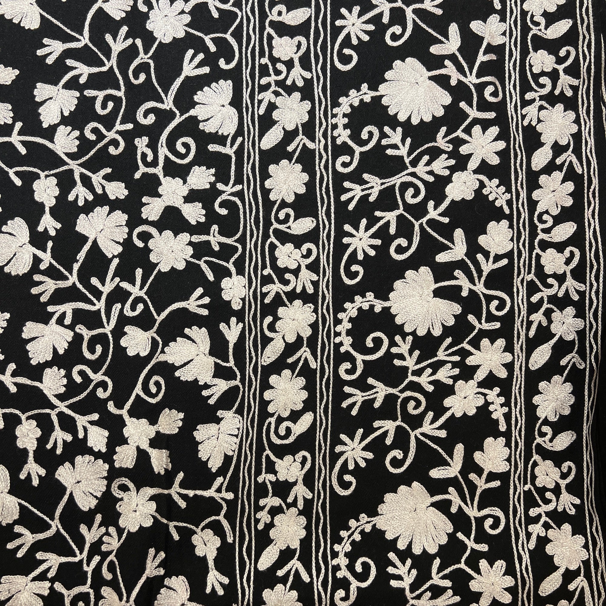 AM Floral Full Jaal Embroidered Woolen Shawls 5 Colors