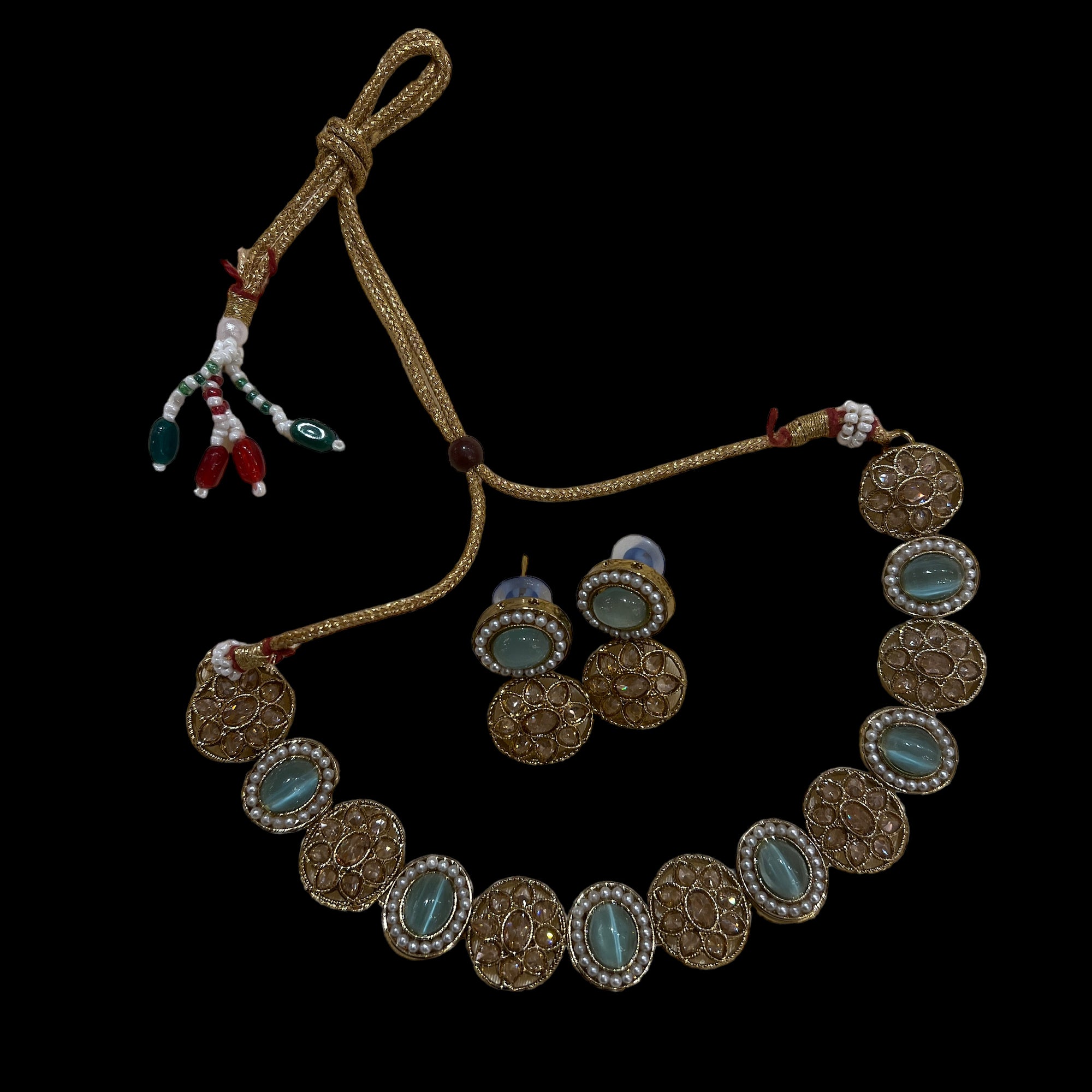 AH Oval Stone Necklace Sets
