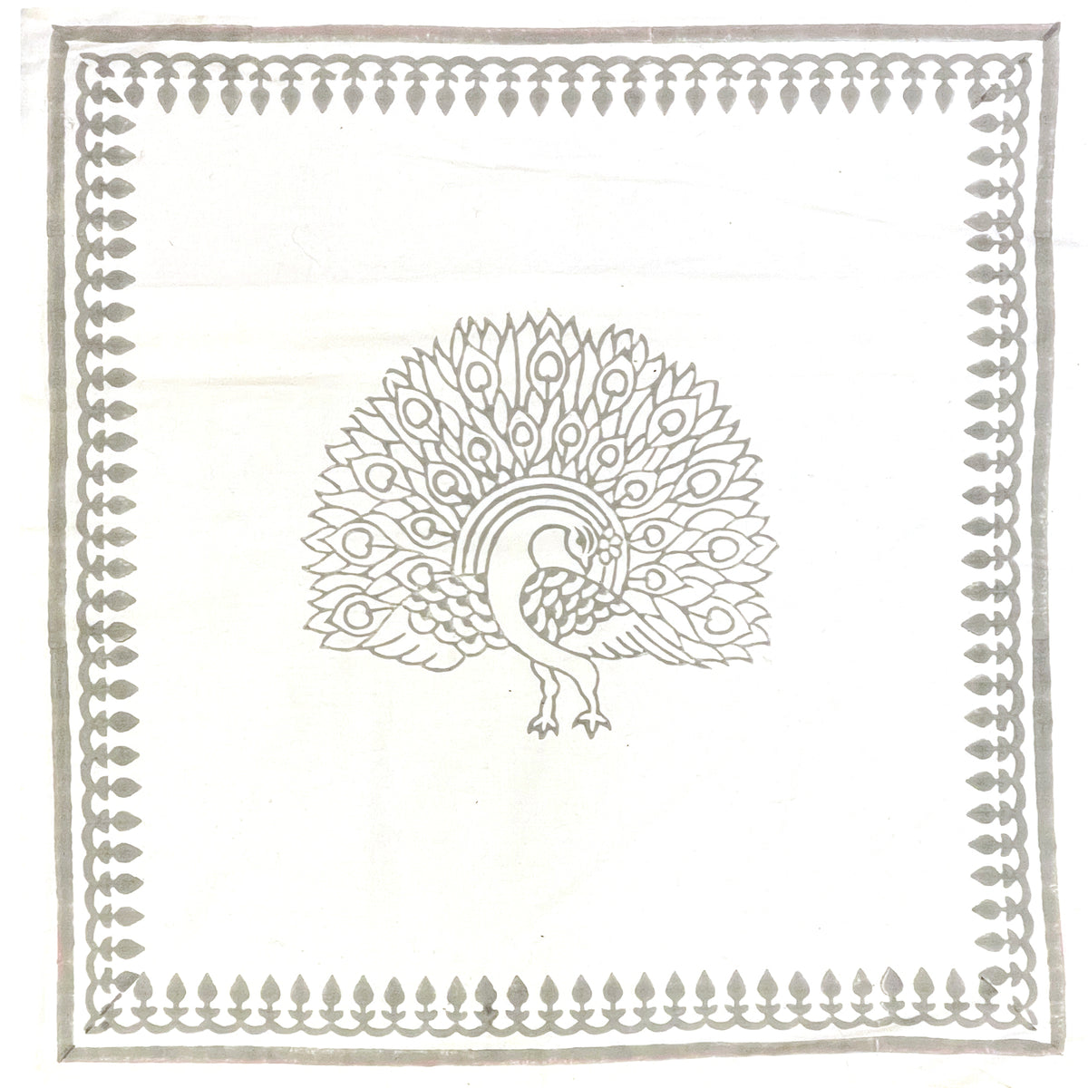 Cotton Block Print Peacock